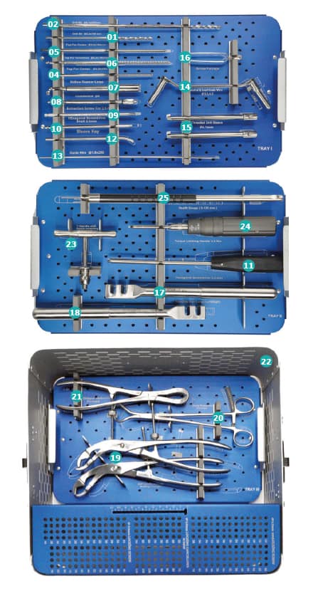 LARGE FRAGMENT LOCKING / NON-LOCKING PLATE INSTRUMENT SET | Aysam