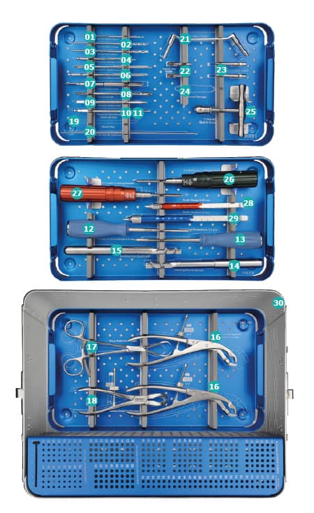 SMALL FRAGMENT LOCKING / NON-LOCKING PLATE INSTRUMENT SET | Aysam